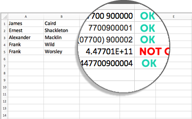 How to Format Mobile Phone Numbers in Excel | SMS Marketing Blog