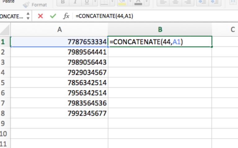 How to format mobile phone numbers in Excel - SMS Marketing Blog