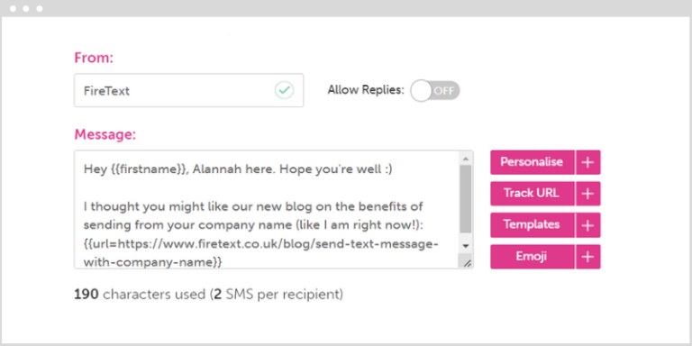 How to Send a Text Message with a Company Name - FireText Blog