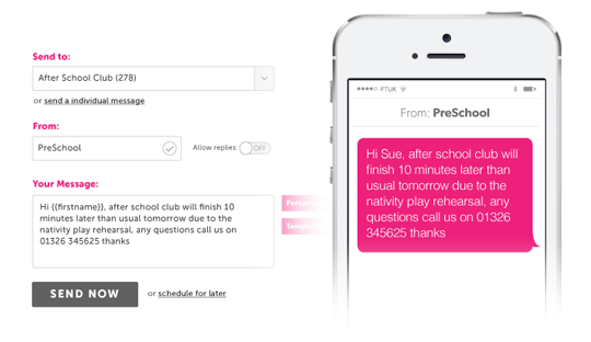 SMS for Schools & Nurseries | FireText